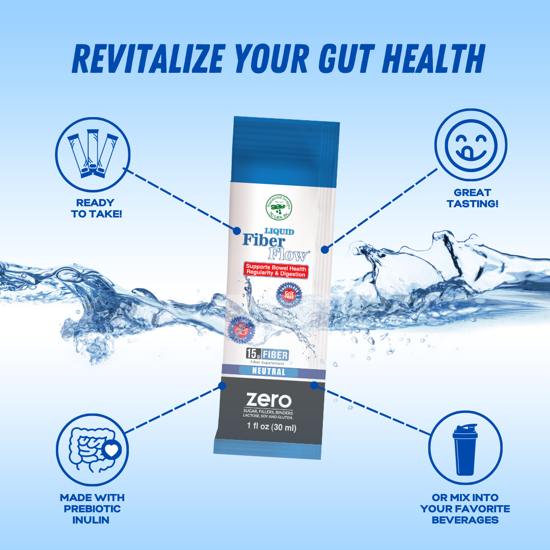 LIQUID FIBER FLOW® 12 Packets – RV Nutritional LLC